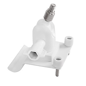 HOLACA 1Pack White Portable Electronic Device Mount for Dashboard, Compatible with Wyze Cam V3 Camera, 360-degree Rotation and 90-degree Tilt, No Holes or Tools Required