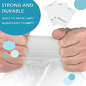 Lisyee 120 Count Waste Drawer Liners Bags Compatible with All Litter Box Robot Models, 9-11 Gallons Litter Box Liners