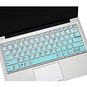 Keyboard Cover Skin for Lenovo Flex 5 14 2-in-1 Laptop/Yoga 7i 5i,Lenove Idepad S540 14 inch/Lenovo IdeaPad 5 14"/IdeaPad Slim 7 14, Keyboard Skin Protector for Lenovo Flex 5 14"-Gradual Mint