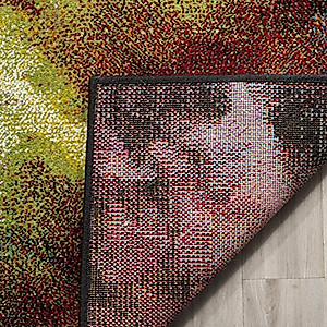 SAFAVIEH Galaxy Collection 8' x 10' Multi GAL110A Vibrant Abstract Non-Shedding Living Room Bedroom Dining Home Office Area Rug