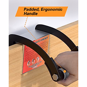 FAHKNS Panel and Plywood Carrier Tool, 0 to 1 Grip Range Sheetrock Gripper Carrying Soft-Grip Handle Gripper Lift for Clamp Wood Board Drywall Lifter Single Hand Adjustable