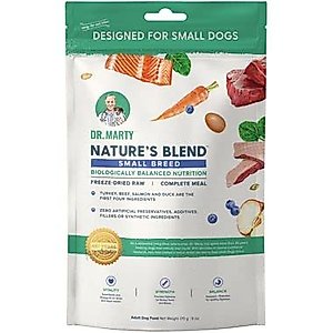 Dr. Marty Nature's Blend Adult Small Breed Freeze-Dried Raw Dog Food 6 oz, 6 Ounce (Pack of 1)