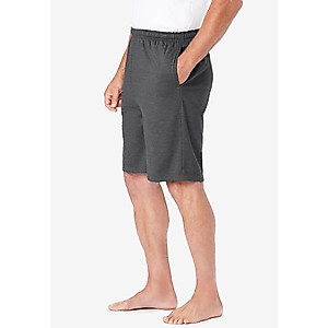 KingSize Men's Big & Tall Lightweight Jersey Shorts 3-Pack - 7XL, Assorted Basic