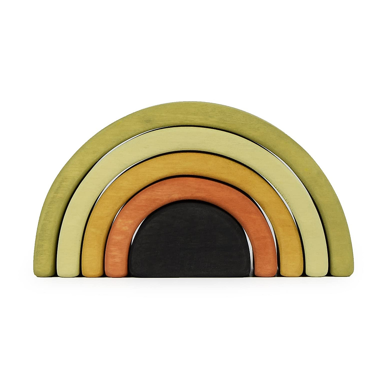 EcoWorkshop Staking Toys for Toddlers 3-5 Rainbow Stacker Toy 5pcs Educational Baby Toys Stacking Blocks Stacking Rainbow Educational Baby Toys