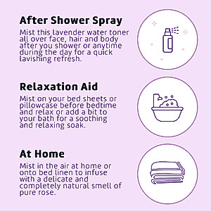 De La Cruz Lavender Water Body Mist - Lavender Spray body mist With Pure Lavender Essential Oil 8 fl oz (236 mL)