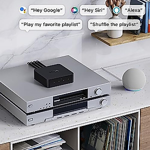 WiiM Pro AirPlay 2 Receiver, Chromecast Audio, WiFi Multiroom Streamer, Compatible with Alexa, Siri and Google Assistant, Stream Hi-Res Audio from Spotify, Amazon Music, Tidal and More