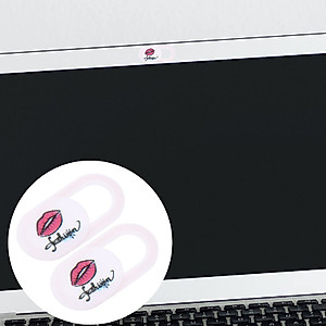 SOLUSTRE 2PCS Camera Privacy Cover SSD Laptop Webcam Blocker latop Computer Tablet Lap desks Web Camera Cover Slider White Environmental Protection Material Plastic Protection Cap Flat