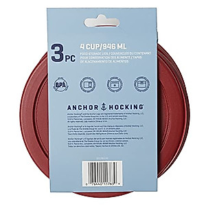 Anchor Hocking 4 cup Round Snug Fit Replacement Lids