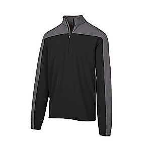 Mizuno Youth Comp Long Sleeve Batting Jacket, Black-Shade, X-Large