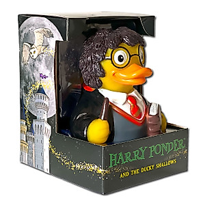 CelebriDucks - Harry Ponder - Floating Rubber Ducks - Collectible Bath Toy Gift for Kids & Adults of All Ages