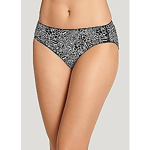 Jockey Women's Underwear No Panty Line Promise Tactel Bikini, Mixed Animal, 7