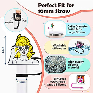 GIRERUAO 40 oz Stainless Steel Insulated Tumbler with Handle, Lid, and Straw, Includes 3 Straw Lids and 2 Letter Charms, Perfect for Water, Coffee, Iced Tea, Great Gift for Women (Purple)