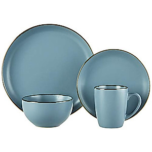 Pfaltzgraff Hadlee Blue 16-Piece Dinnerware Set