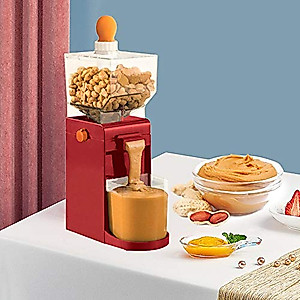 ZHWDD Home 220V Electric Peanut Butter Maker, 500Ml Portable Nut Butter Manufacturing Small Cooking Grinder for Coffee Corn Peanut Cashew Hazelnut Grain Mill