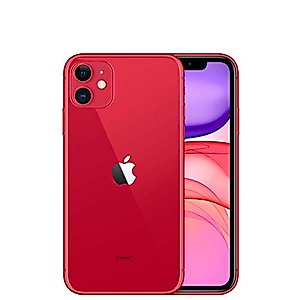 Apple iPhone 11, 64GB, Red - Unlocked (Renewed Premium)