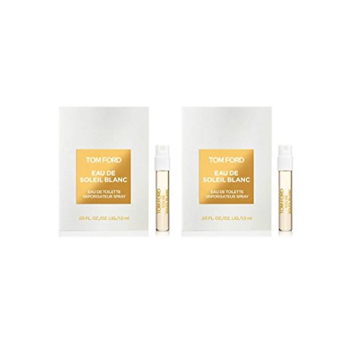 Tom Ford Eau De Soleil Blanc Eau De Toilette ~ Sample Duo ~ each 0.05 fl oz/total 0.1 fl oz