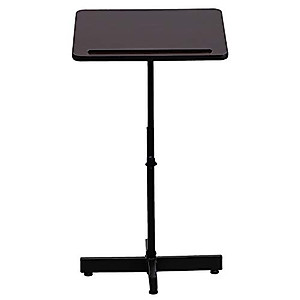 Flash Furniture Mysta Adjustable Height Metal Lectern, Mahogany