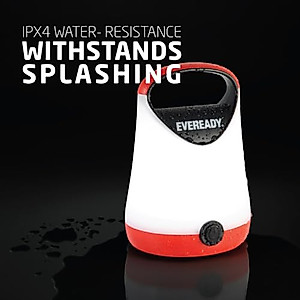 Eveready LED Camping Lantern X-250, Bright Tent Light, Rugged Water Resistant LED Lanterns, 100 Hour Run-time