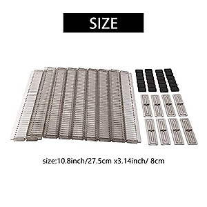 Sudemota 8 PCS Adjustable Drawer Dividers DIY Cabinet Partition Divider for Clutter Kitchen Cutlery Organizer Separator