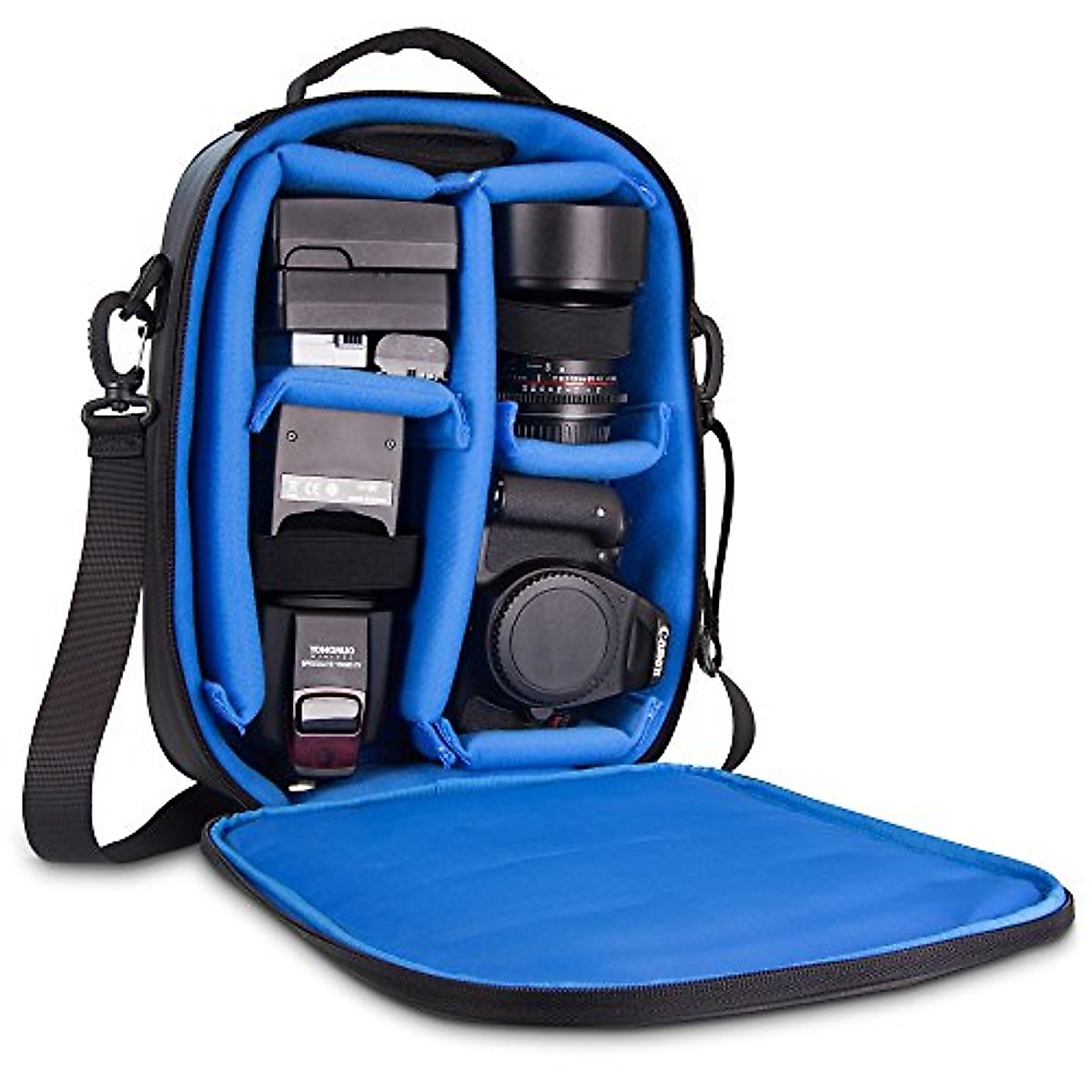 Naztech Camera Bag Has A Modular Backpack Insert and Adjustable Padded Divders to Securely Stow Your Equipment. Water Resistant with Removable Straps