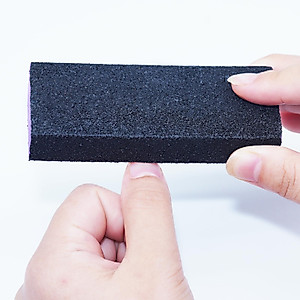LNAUJS 8 Pack Nail File and Buffer Block, Portable Manicure Tools Kits, 100/180 Grit, Black Nail Pedicure File and Sanding Buffing Grinding Plisher File