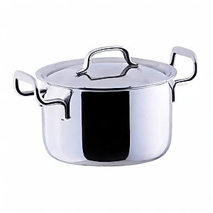Miyazaki Seisakusho GEO-20PF Geo-20PF Pot-Off Pot, 7.9 inches (20 cm), Made in Japan, Compatible with Induction All Heat Sources, 7 Layers, 15 Years Warranty