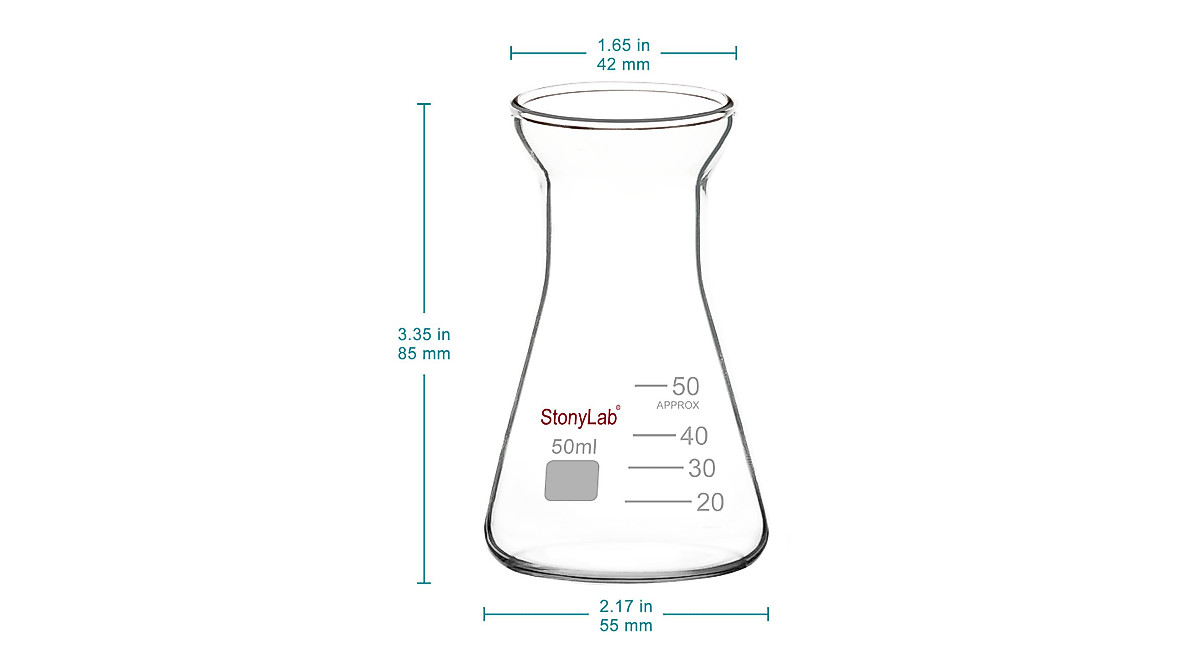 stonylab 500 ml Wide Mouth Erlenmeyer Flask