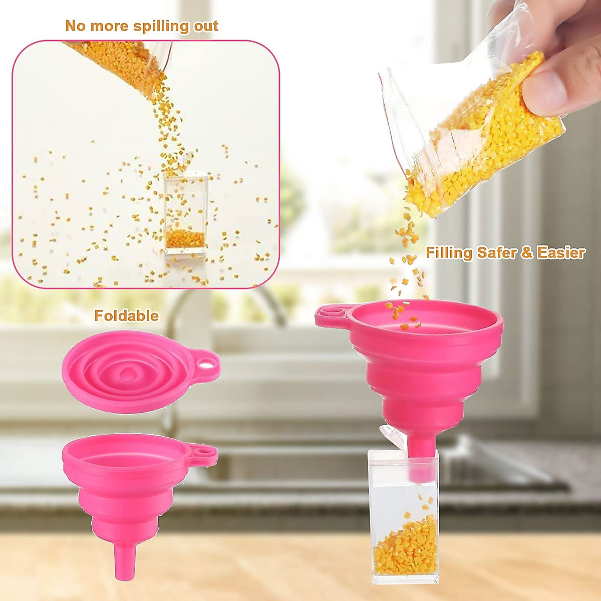 Diamond Painting Storage Containers, 64 Slots Diamond Storage Case, Diamond Art Organizer, Diamond Painting Accessories, Shockproof Jars for Jewelry Beads Rings Charms Glitter Rhinestones