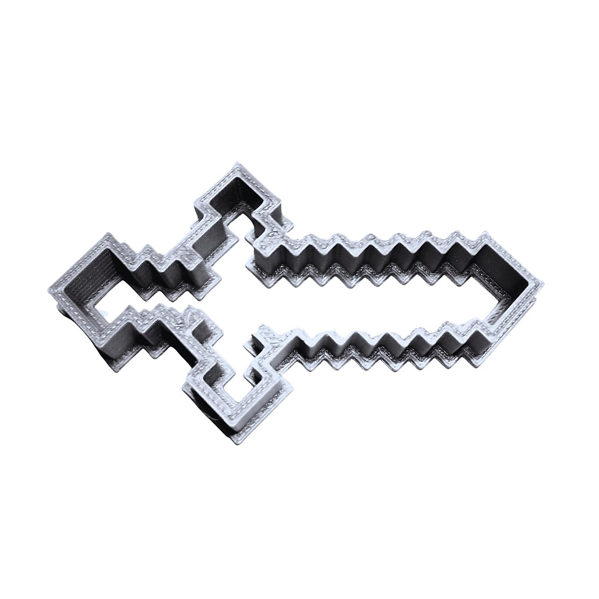 BLOCK ADVENTURE VIDEO GAME SWORD SHAPE OUTLINE COOKIE CUTTER MADE IN USA PR426