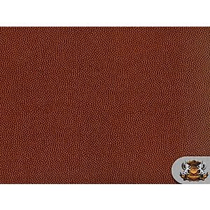Vinyl Football Brown Fake Leather Upholstery Fabric / 54" Wide/Sold by The Yard