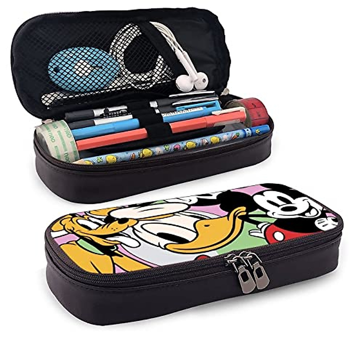 Funny Mic.key Mouse Teens Backpack 3Pcs Travel Laptop Schoolbag Sets Daypack with Lunch Box And Pencil Case for Boys Girls Gifts