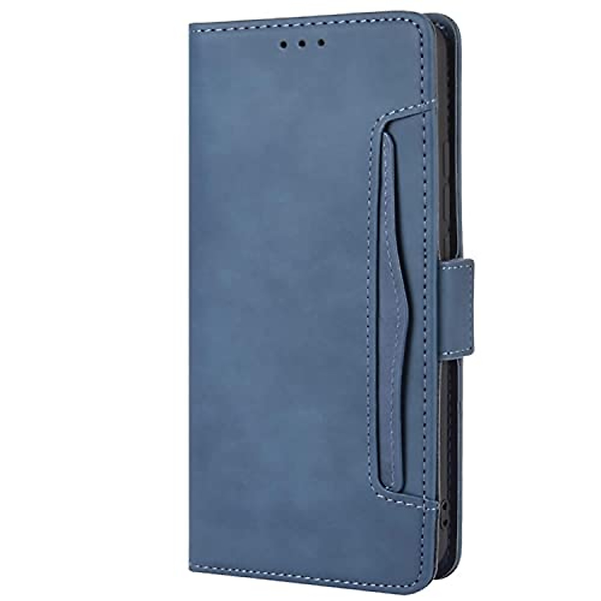 HualuBro HTC U20 5G Case, Magnetic Full Body Protection Shockproof Flip Leather Wallet Case Cover with Card Slot Holder for HTC U20 5G Phone Case (Blue)