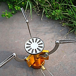 INOOMP Portable Stove Portable Gas Burner Camping Gas Stove Hiking Stove Burner Picnic Gas Stove BBQ Gas Stove Wind- Proof Backpack Portable Stove Stainless Steel Cookware