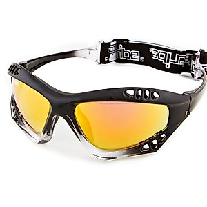 Jettribe Pro Goggles Made of Fade Frame - Storage Case Anti-fog Design for PWC Jetski Racers Enthusiasts - Stylish Revo Lens for Eye Protection and Clear Vision - Black