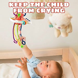 Xouduxpl Baby Toys, Montessori Toy for 6-12 12-18 Months Toddler Babies, Sensory Toy, Motor Skills & Pull String Activity for 1 2 3 4 5 6 Years Old Infant Boy Girl Easter Gifts