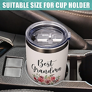 Fimibuke Best Grandma Gifts - 20 OZ Tumbler Mothers Day Gift for Grandma from Granddaughter, Grandson, Grandkid, Insulated Cup Funny Birthday Present Gift for Grandmother/Nana/New Grandma/Grandparents