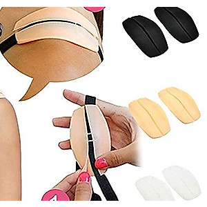 YOYOSTORE 3 Pair Silicone Bra Strap Cushions Holder Non-Slip Pliable Shoulder Protectors Pads Ease Shoulder Discomfort (Hold) Multicoloured