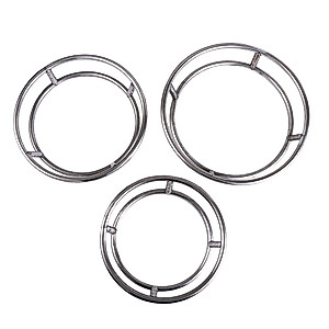 Stainless Steel Wok Ring Wok Rack Wok Stand, Round Shelf Cookware Ring for Pot Gas Stove Fry Pan, Round Shelf Home Wok Rack(23cm)