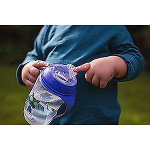 Tommee Tippee Natural Transition Soft Spout Sippy Cup, Boy – 12+ Months, 2pk