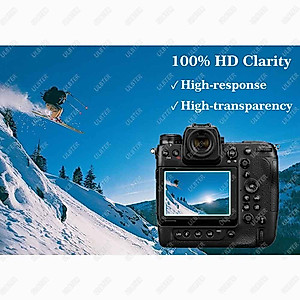 ULBTER Screen Protector for Nikon Z9 Z8 Z 8 Z 9 + Top Screen [2+2Pack], Tempered Glass Cover 0.3mm 9H Hardness Anti-Scrach Anti-Fingerprint Anti-Bubble