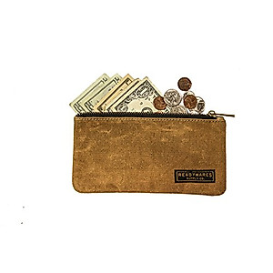 Readywares Waxed Canvas Pencil Case/Pencil Bag/Pencil Pouch, Rugged and Durable, Water Resistant, 8.5" x 4" (Set of 4)