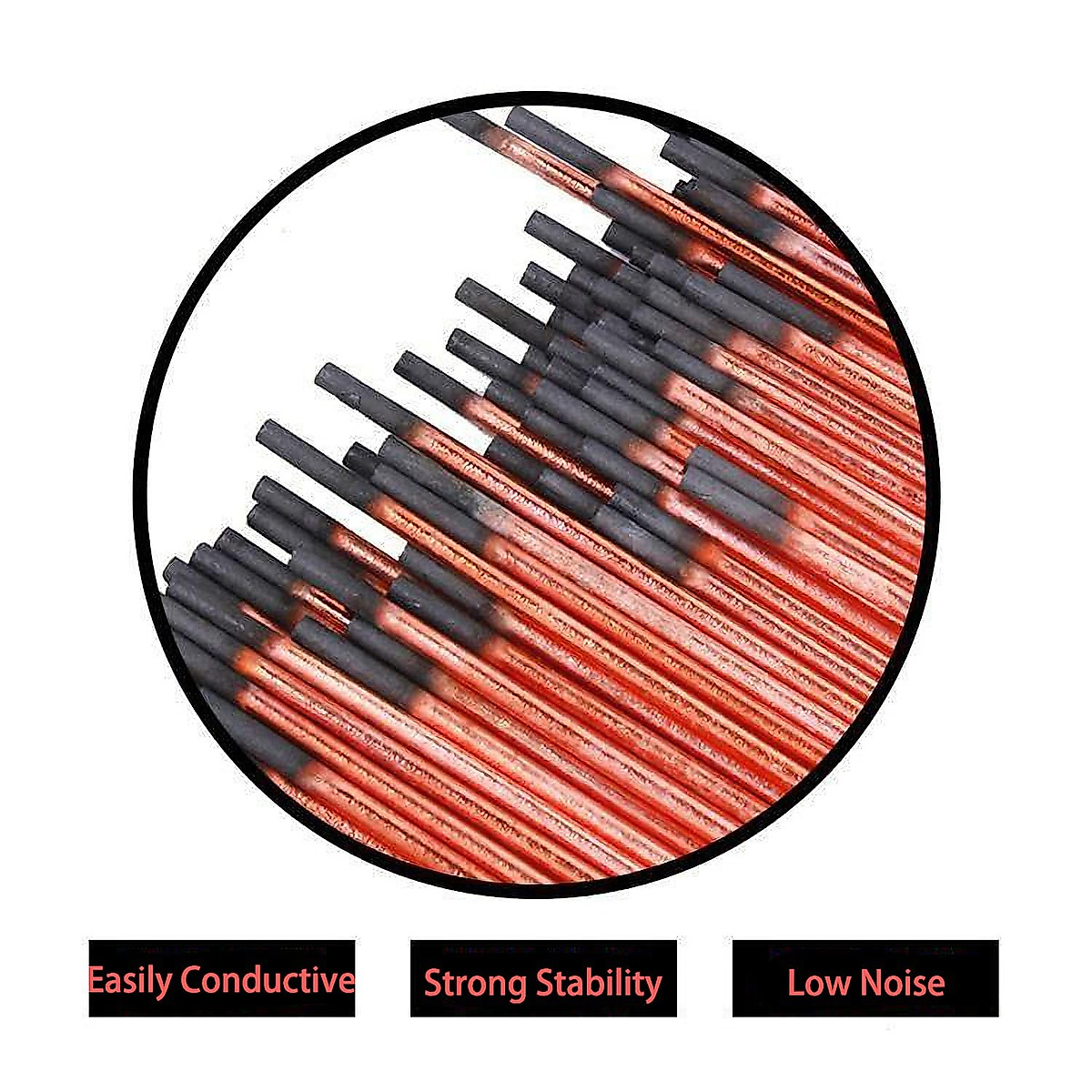 Surprecision Arc-air Gouging Carbon Rods 0.16" x 13.98", Round Gouging Electrodes Diameter 4mm, Length 355mm(Package: 10pcs)