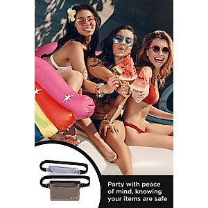 Waterproof Bachelorette Party Fanny Pack Set (7 Pack - Black) 1 “Wife of the Party” Bride Fanny Pack and 6 “The Party” Bachelorette Fanny Packs | Bachelorette Party Favors I Bachelorette Gifts