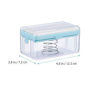 iplusmile Box Soap Box Soap Holder Travel Laundry Soap Containers Soap Dish Bar Soap Container Dish Soap Dispenser Laundry Soap Dispenser Soap Case Tray Take a Bath Plastic