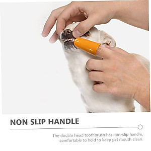 Hohopeti 1 Set Pet Toothbrush Pet Dental Brush Toothbrushes for Dogs Dog Dental Care Kit Cat Toothbrush Cat Finger Toothbrush Cat Teeth Toothbrush Dog Toothbrush Pp Oral Care Clean