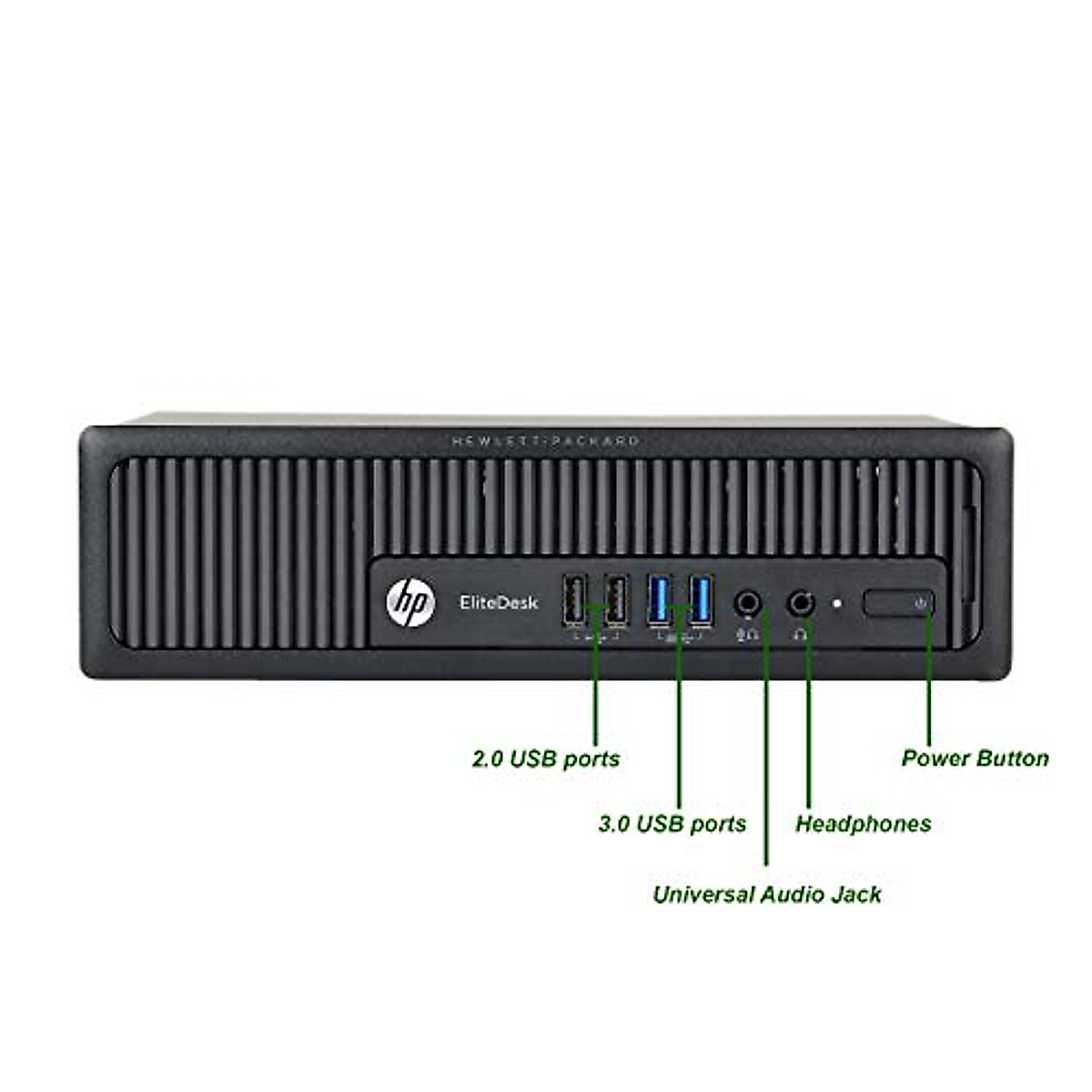 HP 800 G1 USFF Computer Desktop PC, Intel Core i5 3.2GHz Processor, 8GB Ram, 250GB Hard Drive, WiFi | Bluetooth, 1080p Webcam, Wireless Keyboard & Mouse, 20 Inch Monitor, Windows 10 (Renewed)