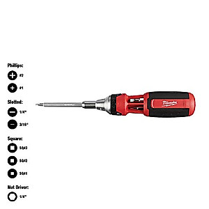 Milwaukee 9-In-1 Ratchet Bit Drivr