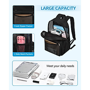 Paxiland Mesh Backpack Lightweight See Through College Student Backpack for Commuting Swimming Travel Beach Outdoor Sports