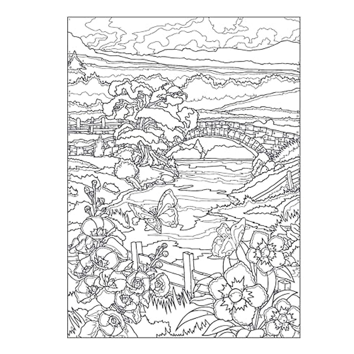 Creative Haven Country Scenes Color by Number Coloring Book (Adult Coloring Books: In The Country)