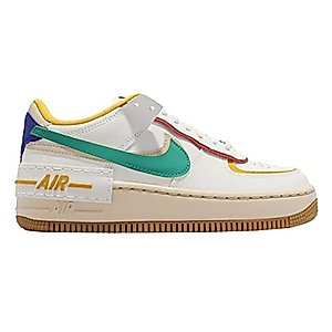 Nike AIR Force 1 Shadow White/Yellow/RED/Green CI0919 118 Women's Size 9.5 KC